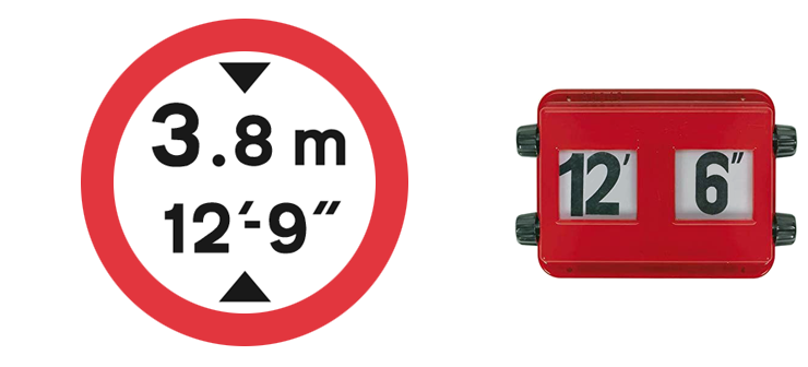 Vehicle restriction signs – Metrication UK