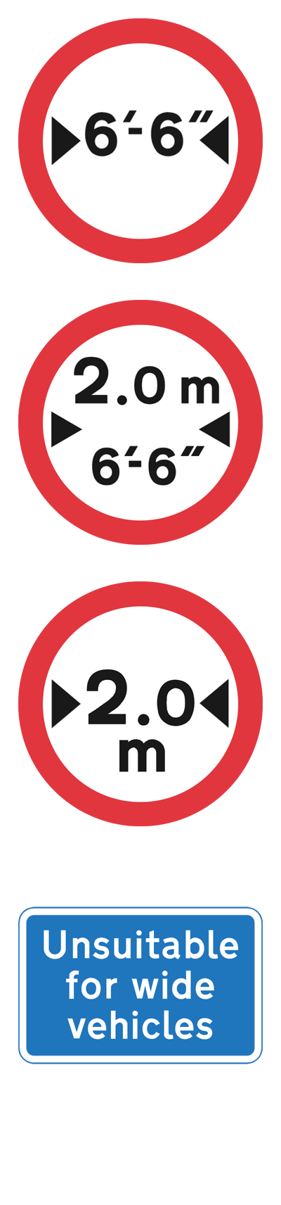 Vehicle restriction signs – Metrication UK