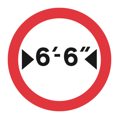 Vehicle restriction signs – Metrication UK