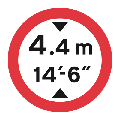 Vehicle restriction signs – Metrication UK