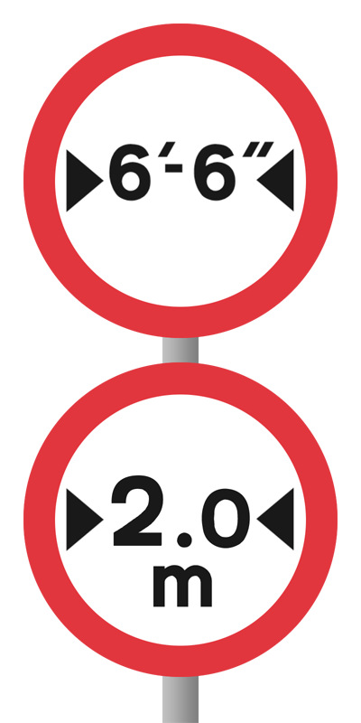 Vehicle restriction signs – Metrication UK
